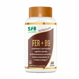Fer Bisglycinate + B9 60 gélules Laboratoires SFB - Fatigue et Immunité ...